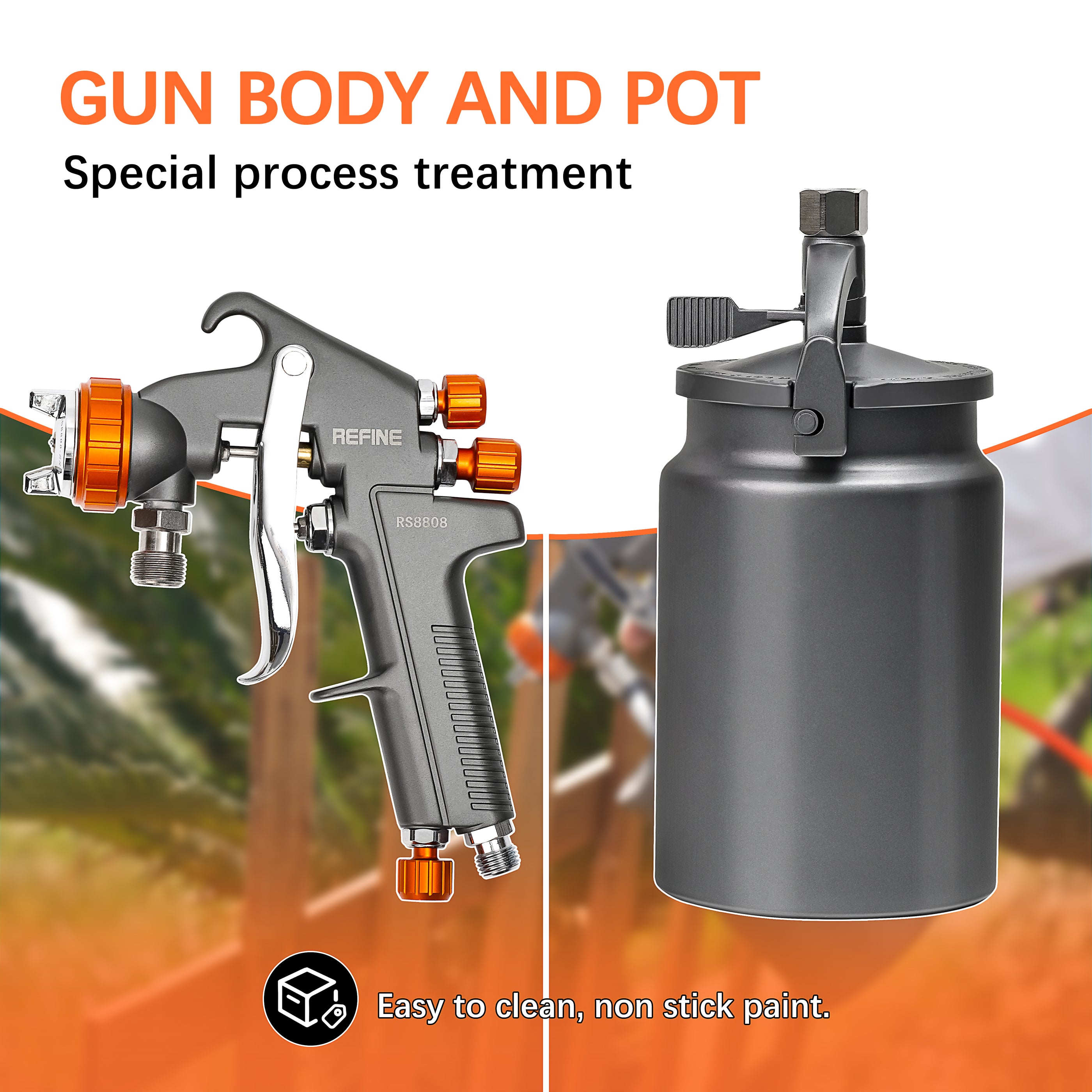 REFINE | AIR SPRAY GUN | AIR SANDER | OVER 44 YEARS TECHNOLOGY