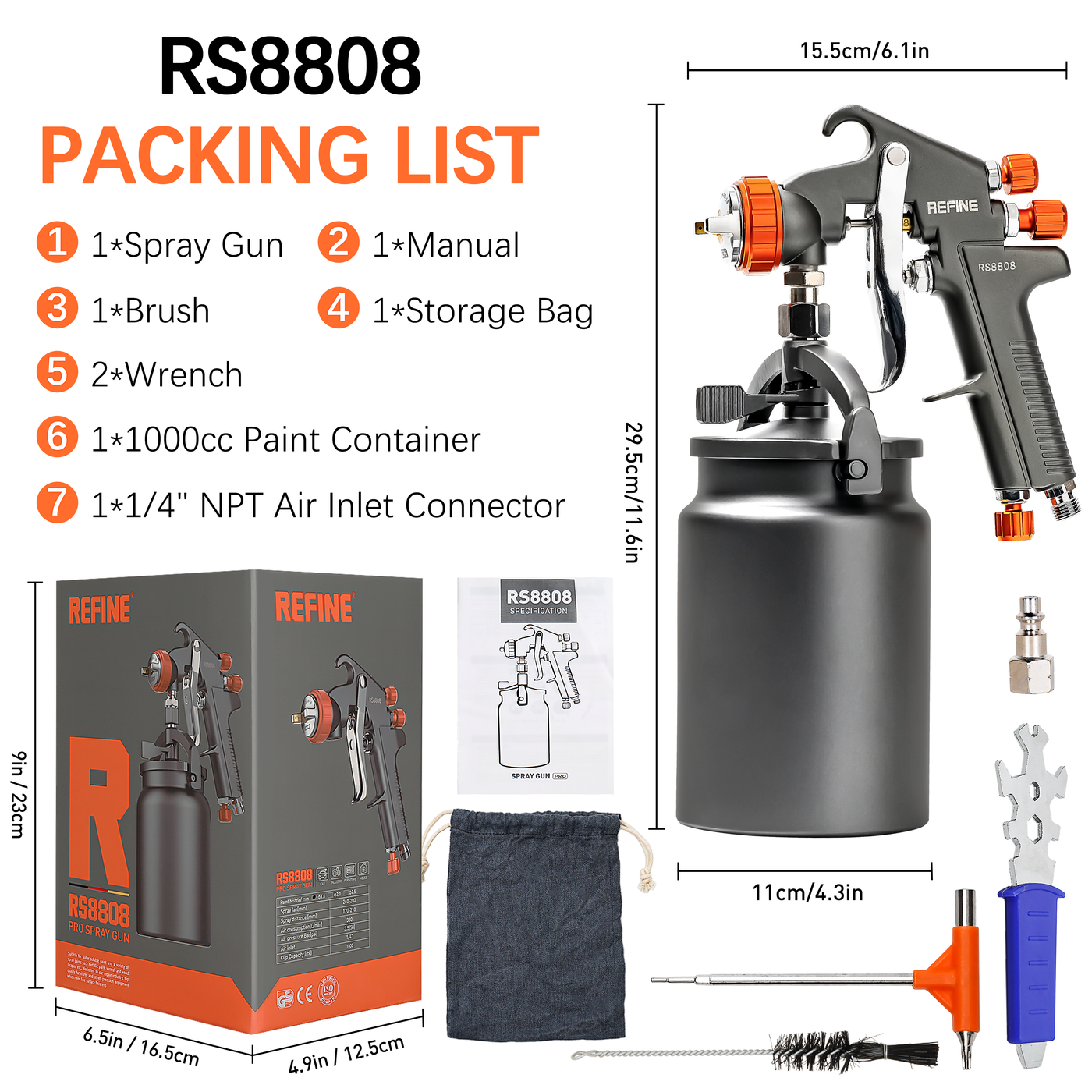 REFINE | AIR SPRAY GUN | AIR SANDER | OVER 44 YEARS TECHNOLOGY